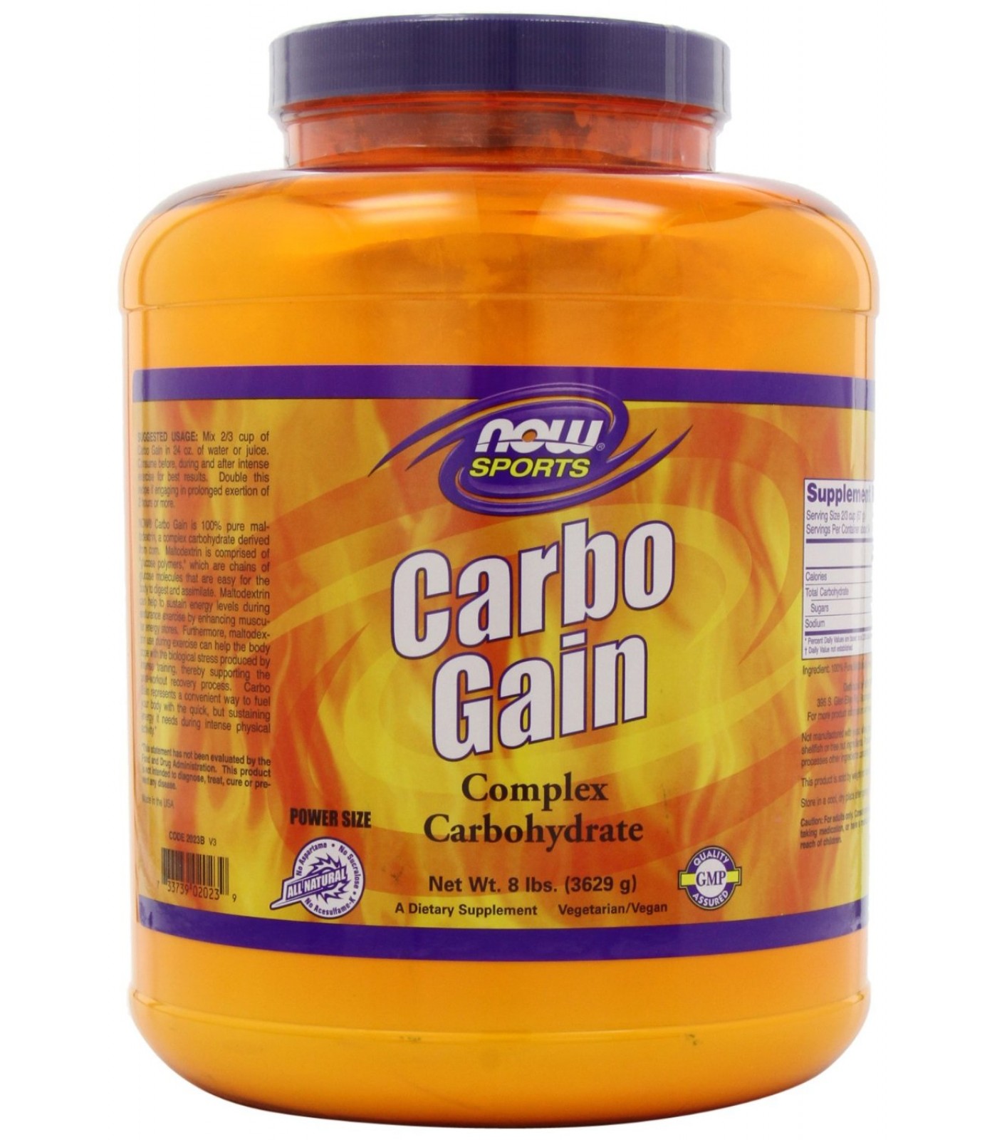NOW - Carbo Gain 100% Complex Carbohydrate / 8lbs.