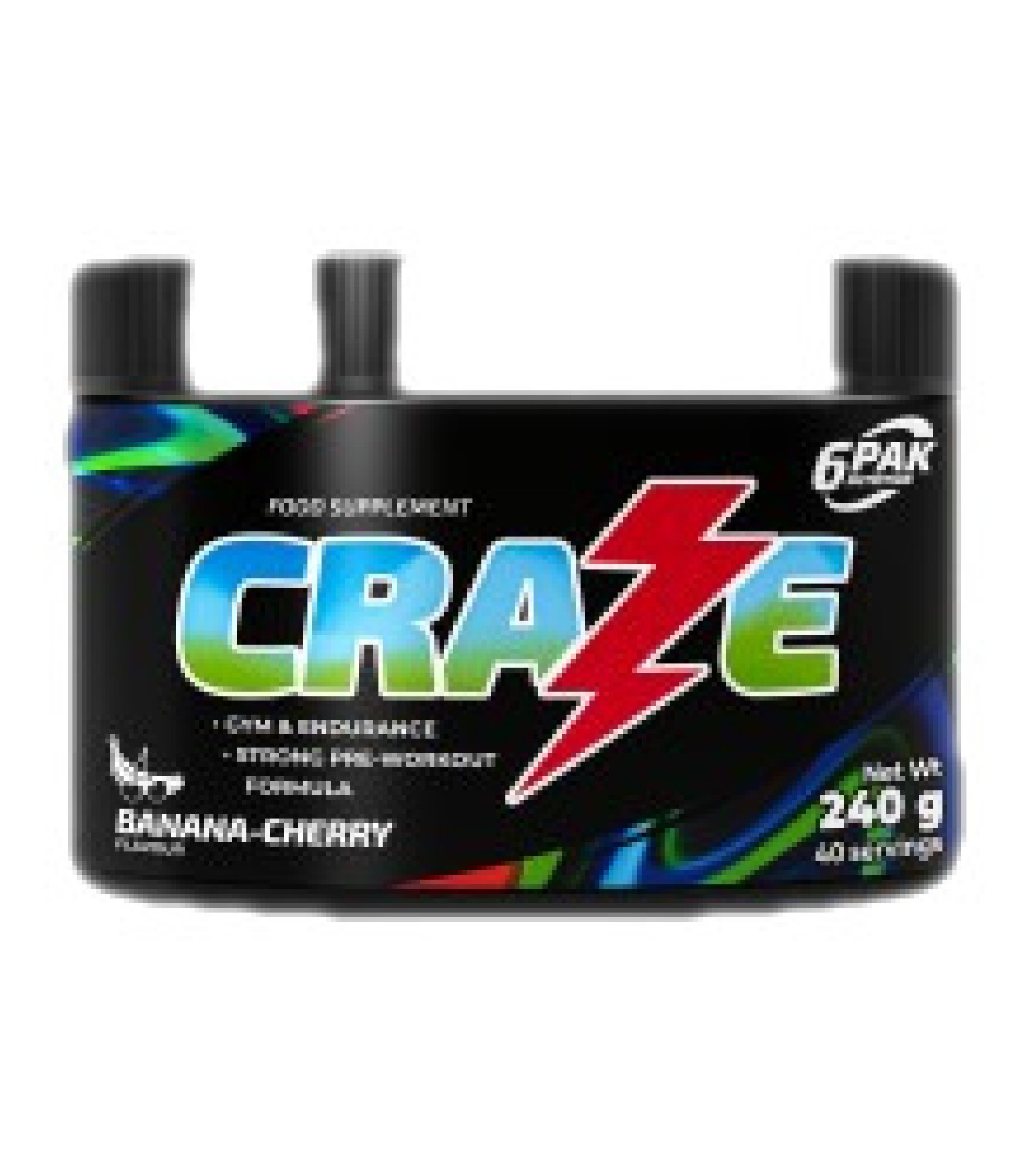 6PAK Nutrition - Craze Pre-Workout / 240 грама, 40 дози