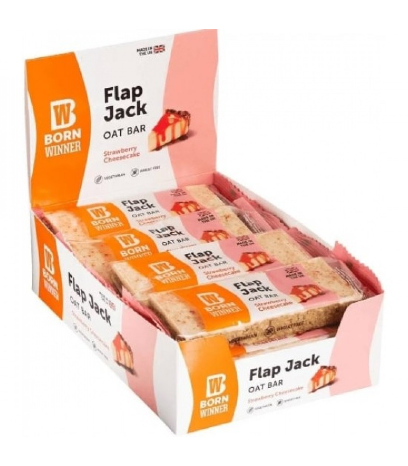 Born Winner FlapJack Strawberry cheesecake 12x100 гр