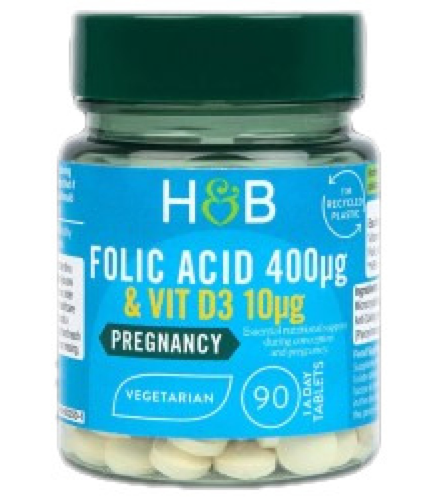 Holland And Barrett - Folic Acid 400 mcg | With Vit D3 10 mcg / 90 ...