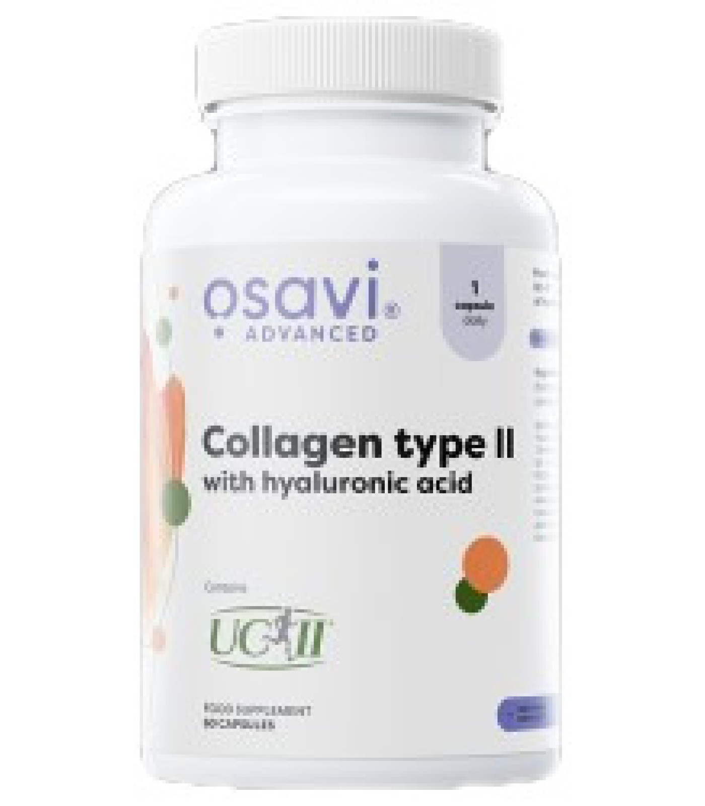 Osavi - Collagen Type II with Hyaluronic Acid / 60 капсули, 60 дози