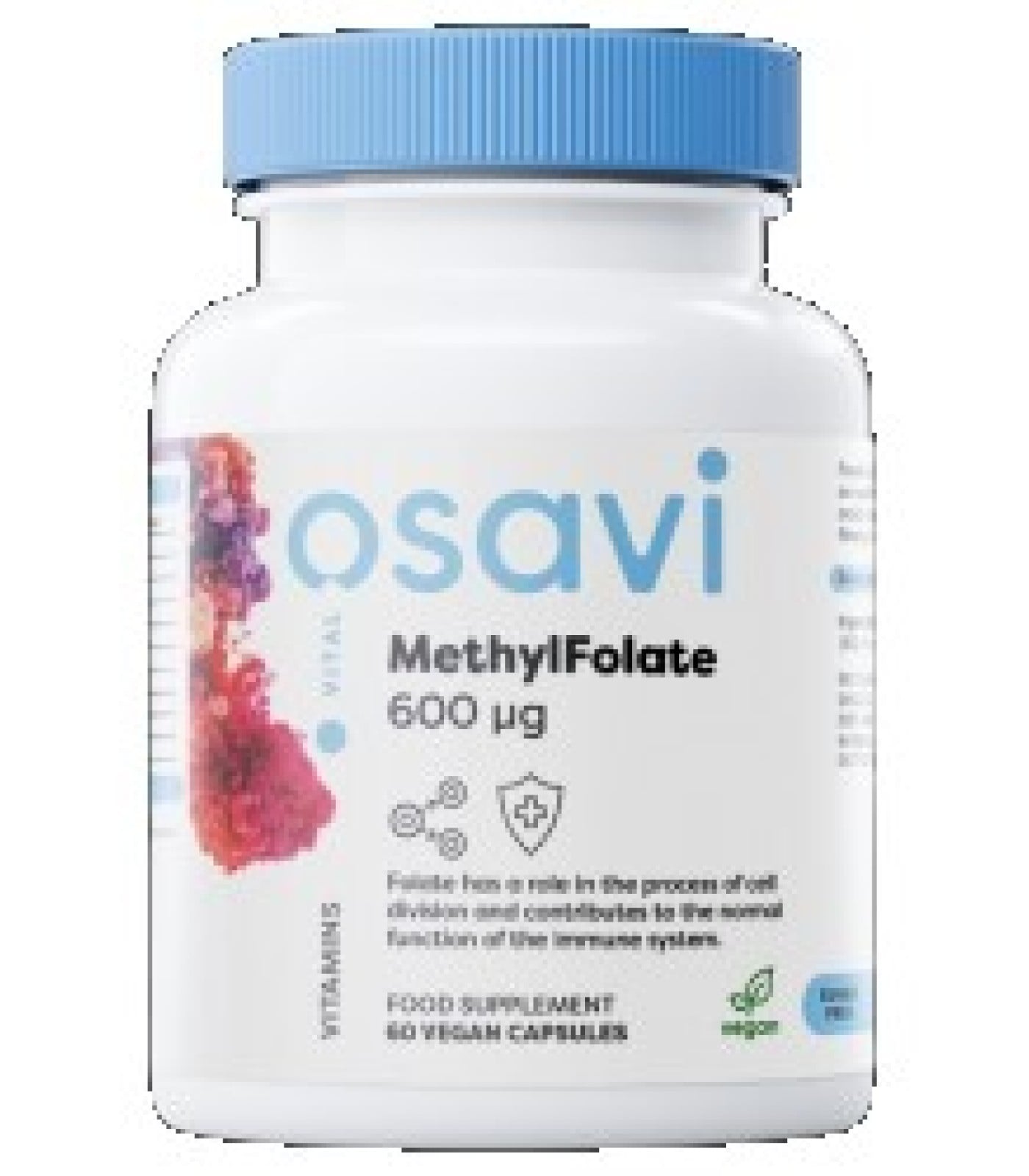 Osavi - MethylFolate 600 mcg | with Quatrefolic® / 60 капсули