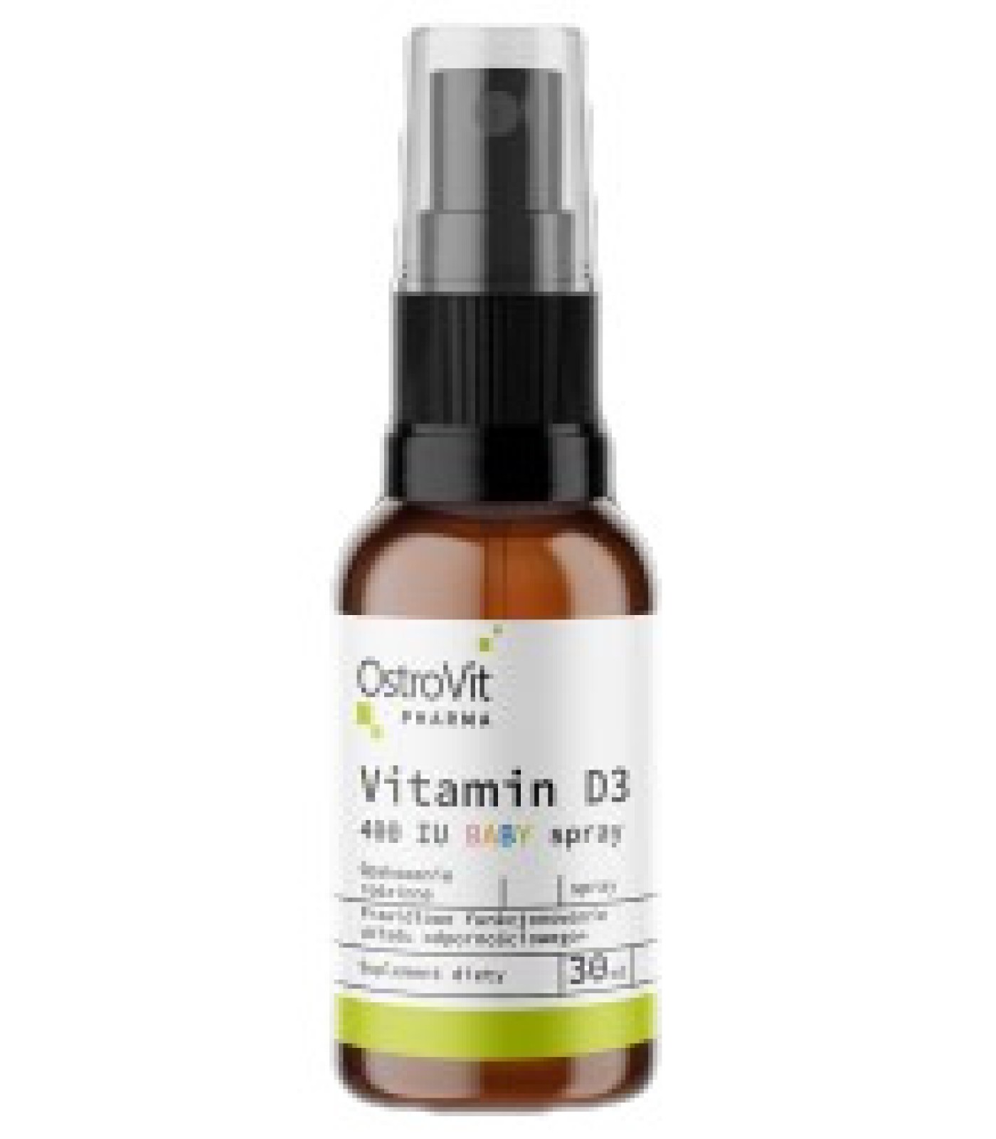 OstroVit - Vitamin D3 400 IU | Baby Spray / 30 мл, 303 дози