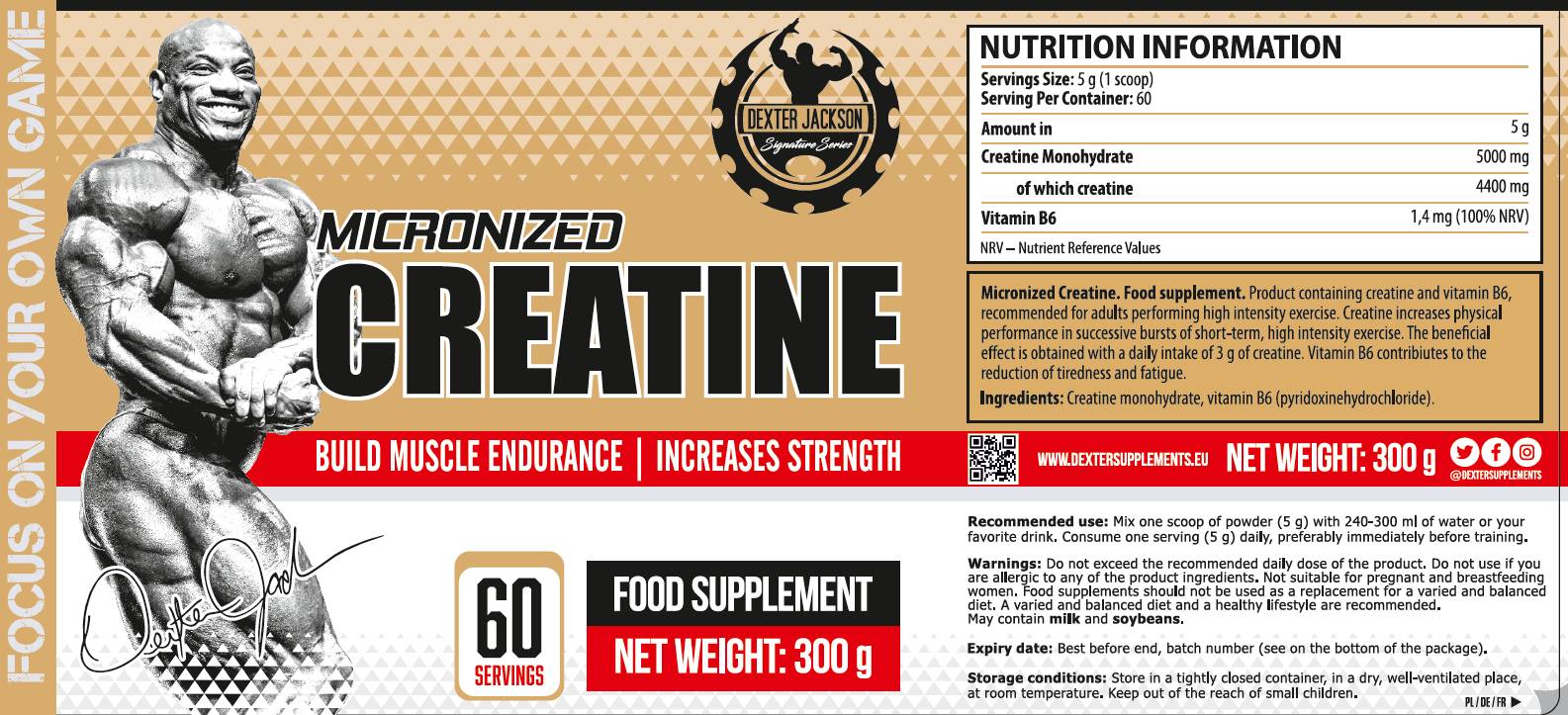 Dexter Jackson Signature Series - Gold Series | Micronized Creatine ...