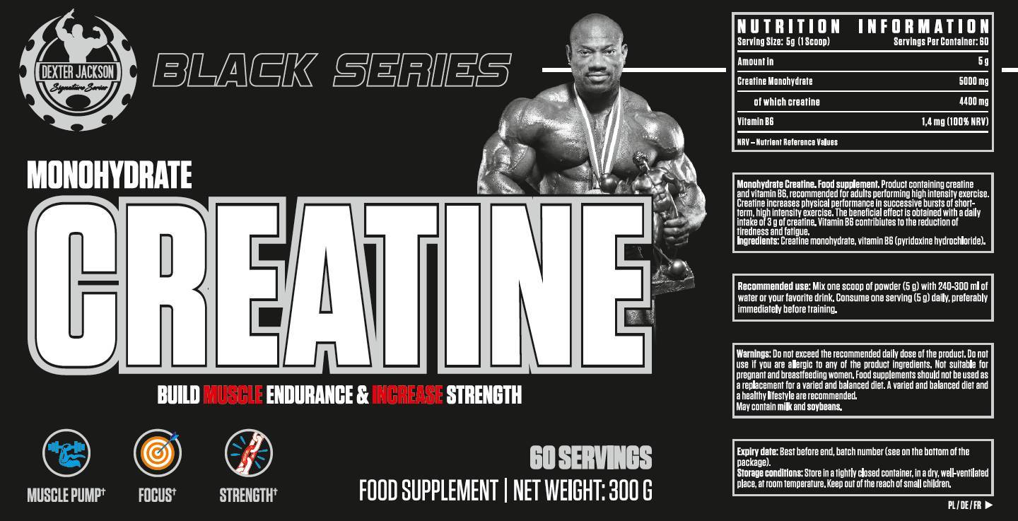 Dexter Jackson Signature Series - Black Series | Creatine Monohydrate ...