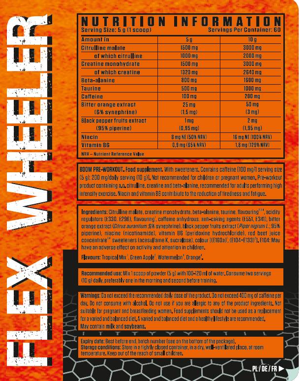 Flex Wheeler Signature Series - BOOM Pre-Workout Formula / 300 грама ...